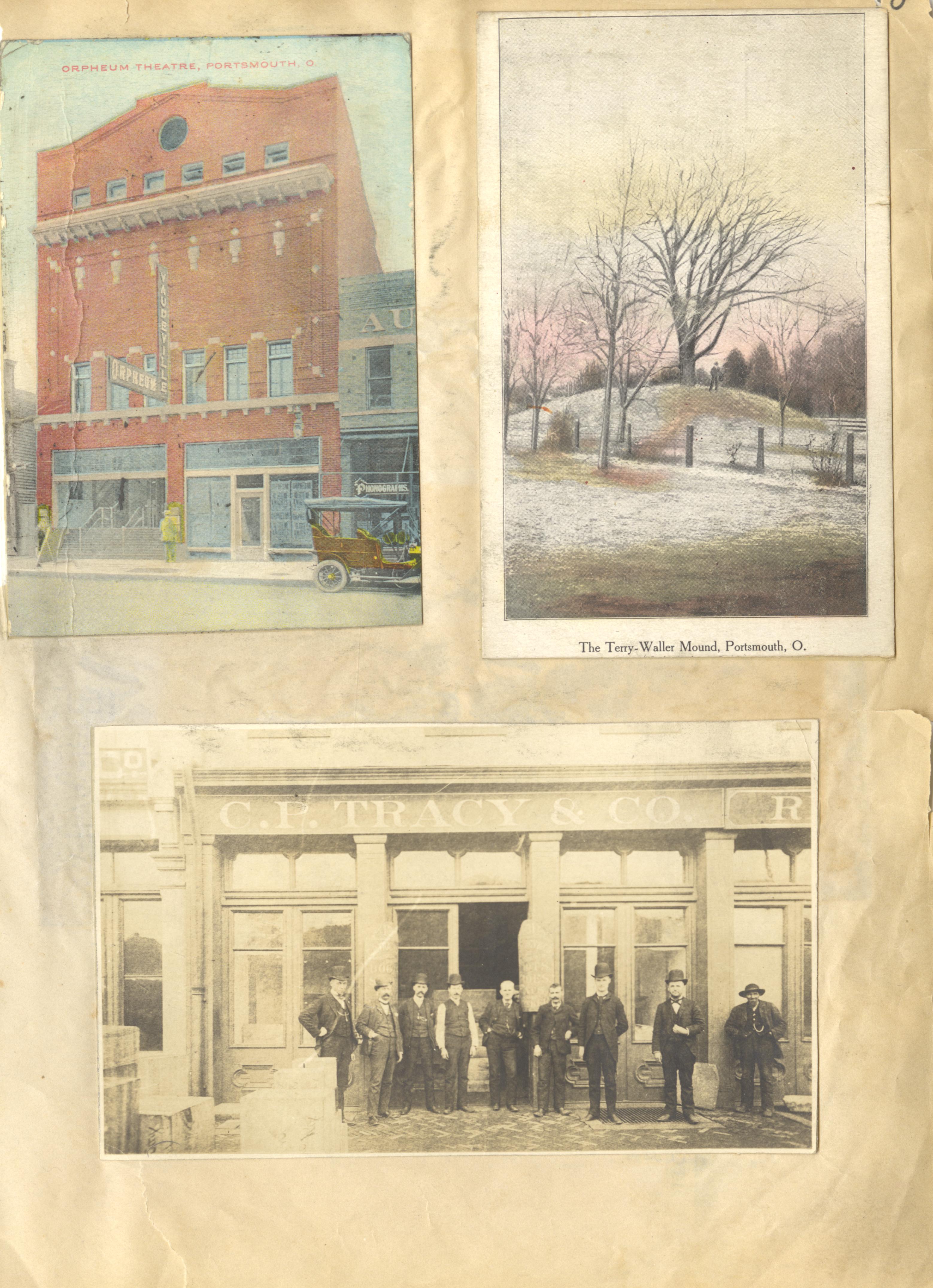 Orpheum Theater; Terry-Waller Mound; C. P. Tracy Company · Scioto County Public Library Local ...