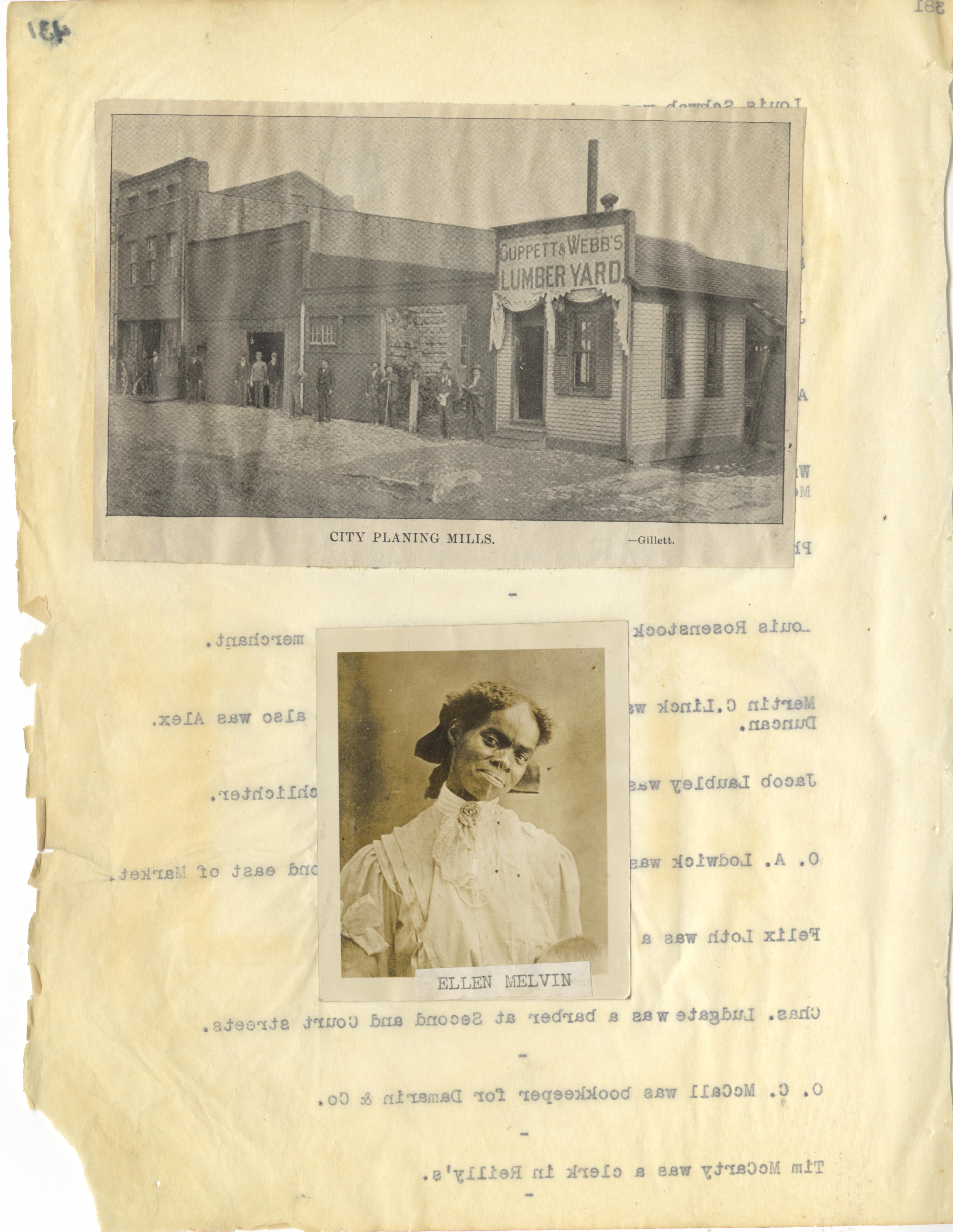City Planing Mills; Guppett & Webb's Lumber Yard; Ellen Melvin · Scioto County Public Library ...