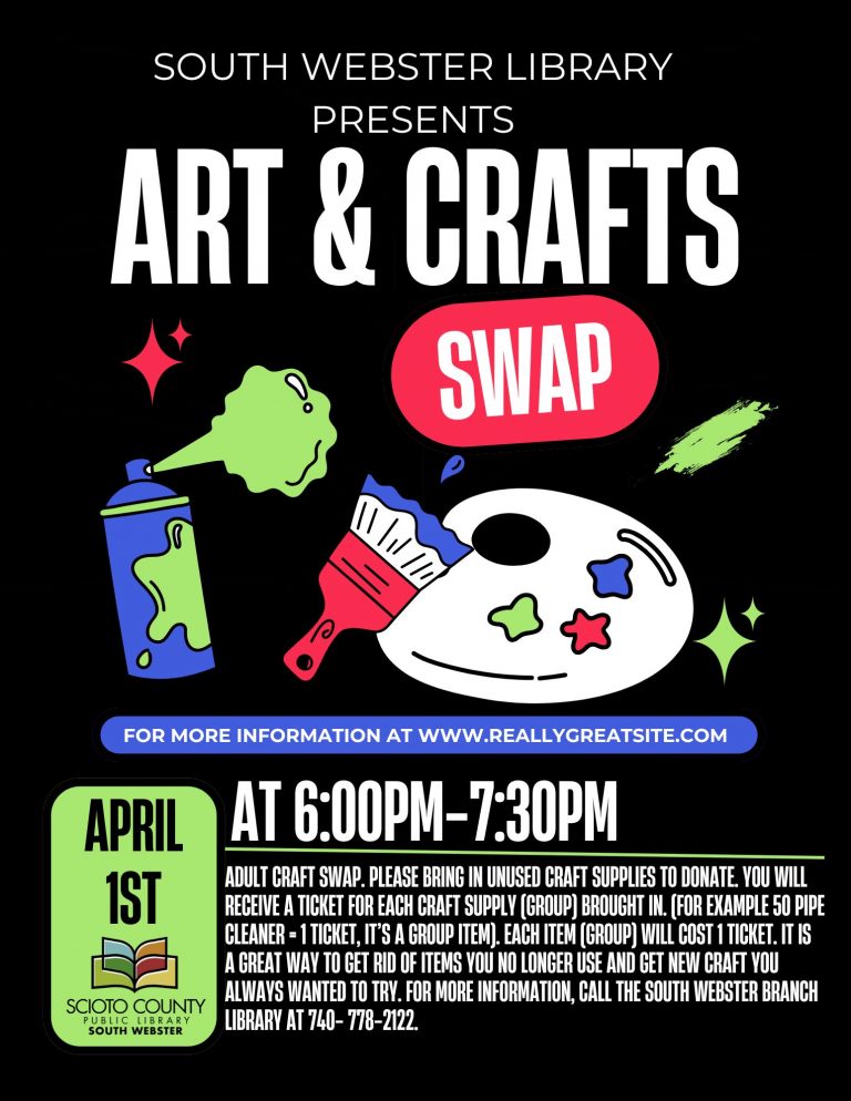 Adult Craft swap – Scioto County Public Library