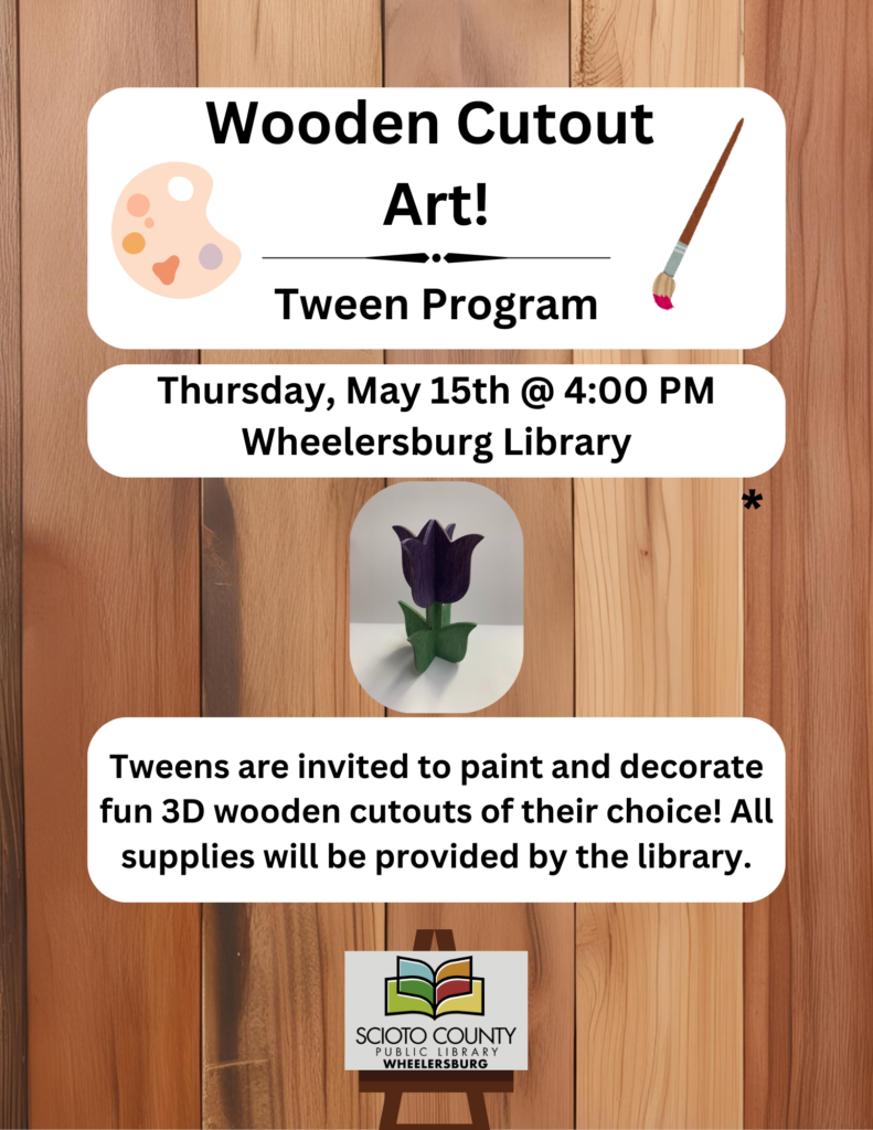 Wooden Cutout Art – Scioto County Public Library
